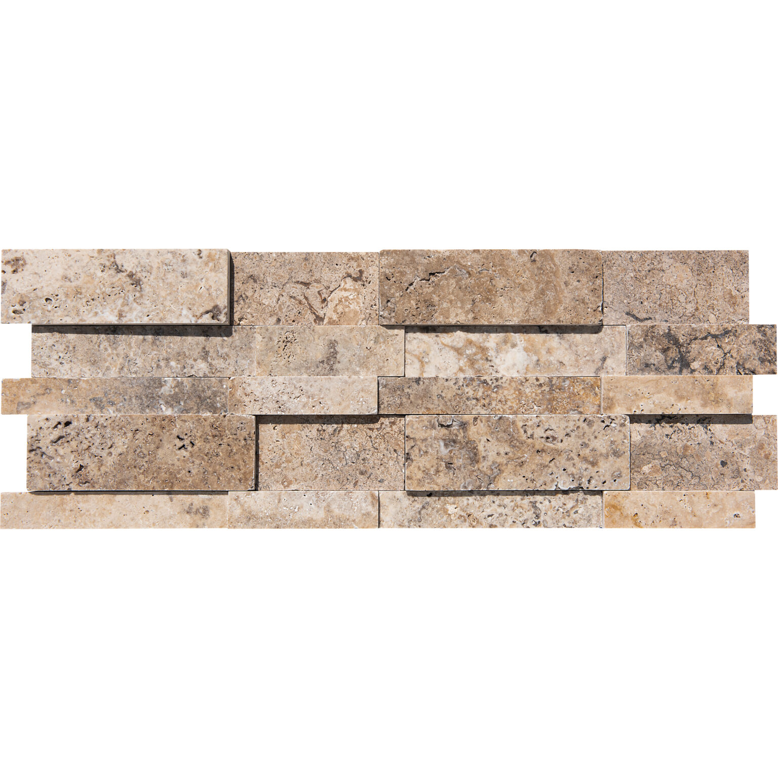 7×20 Philadelphia Honed Travertine 3D Wall Panel – CERAMISTONE
